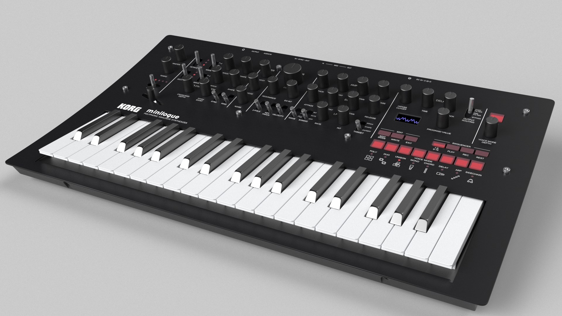 3D Korg Minilogue Model - TurboSquid 1648721