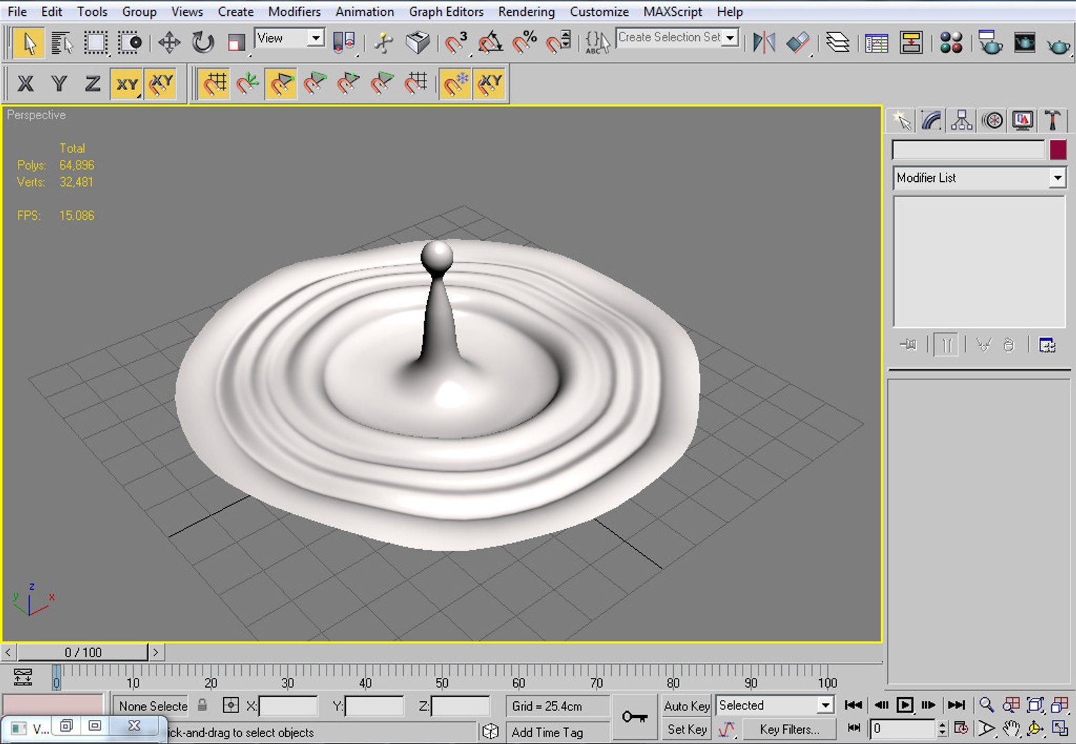 3d Water Drop Model