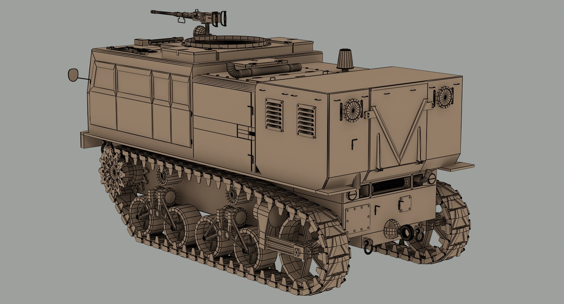 Military M4 Highspeed Tractor 3d Max