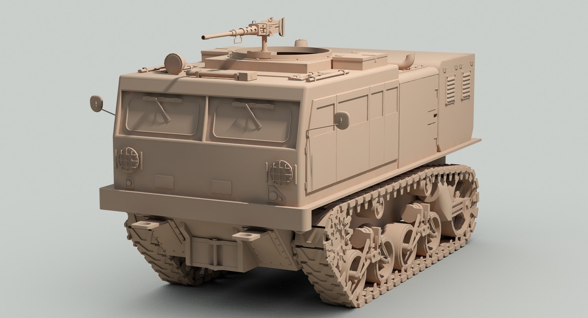 Military M4 Highspeed Tractor 3d Max