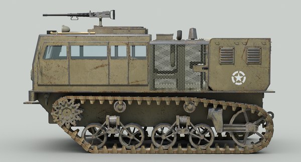 military m4 highspeed tractor 3d max