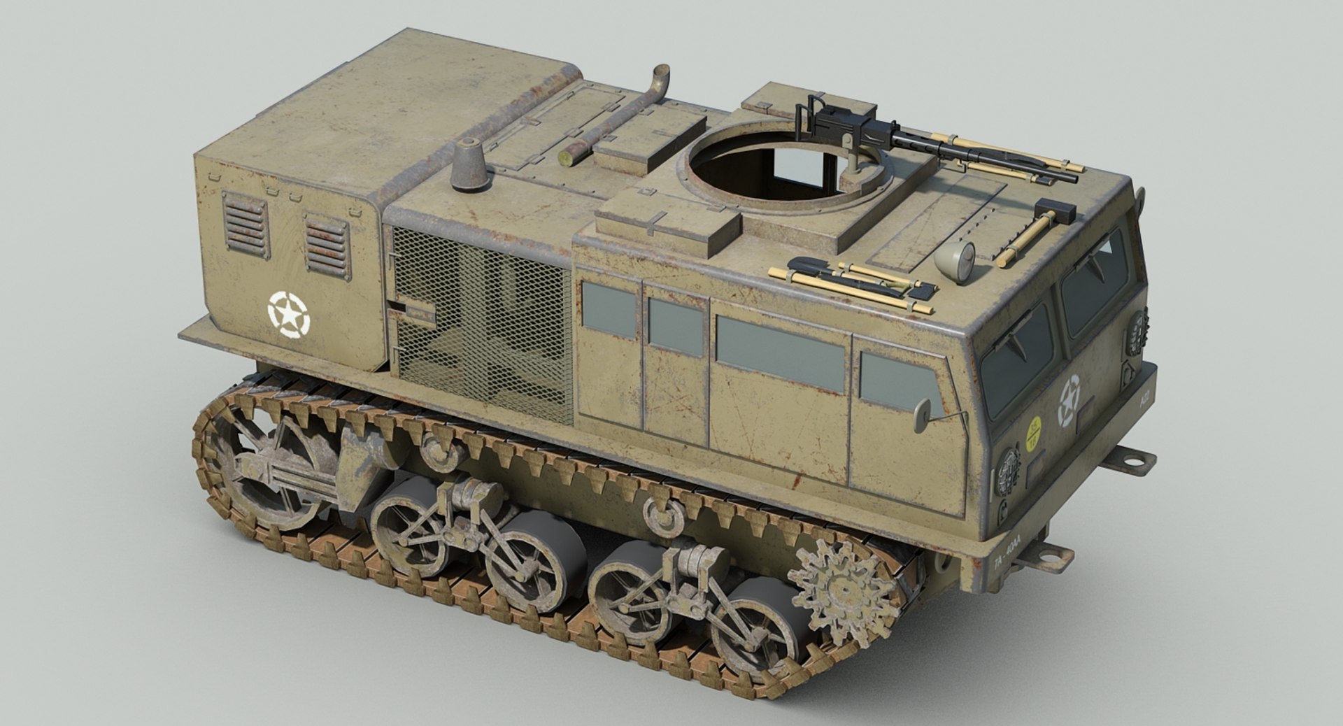 Military M4 Highspeed Tractor 3d Max
