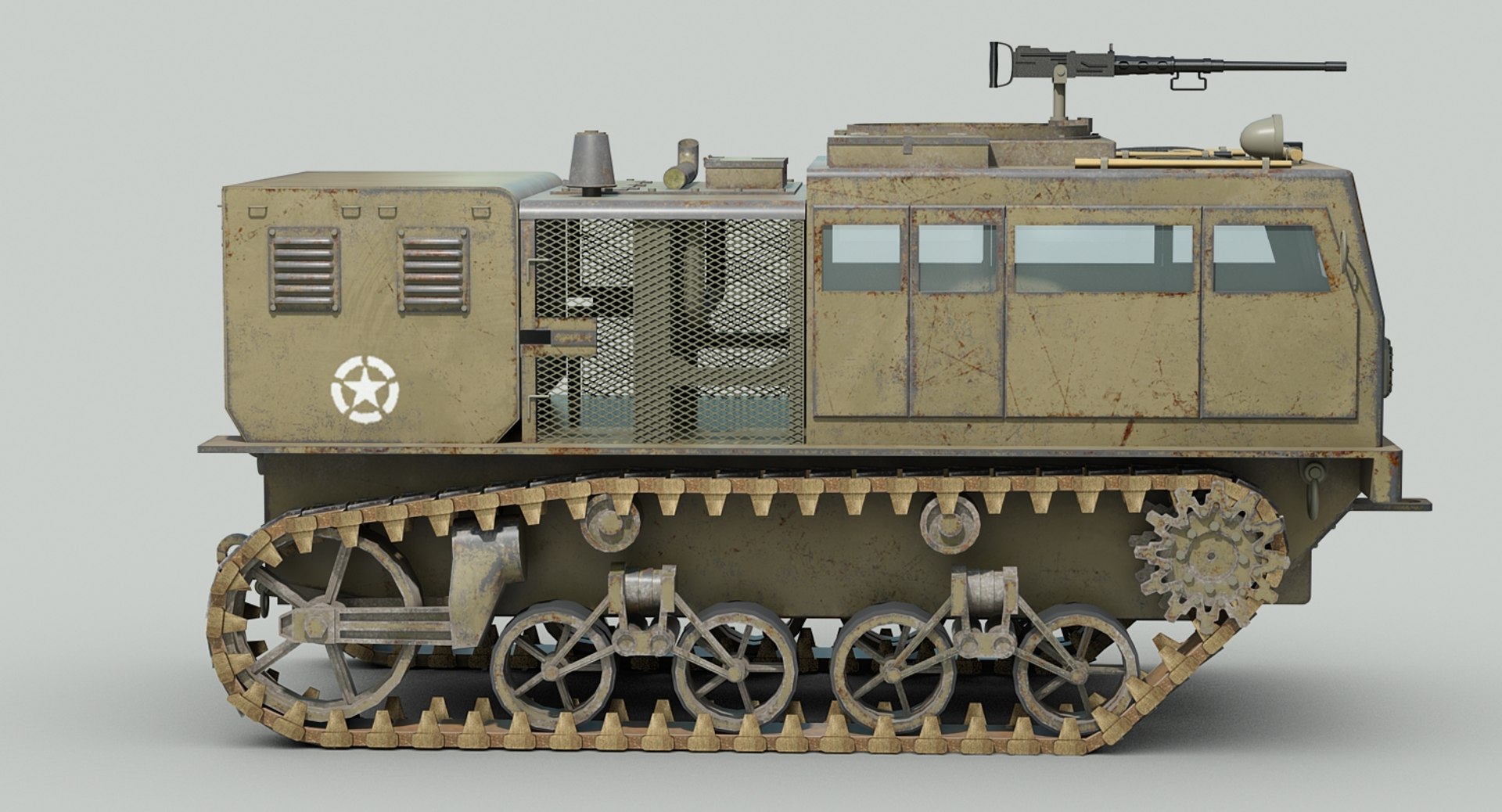 Military M4 Highspeed Tractor 3d Max