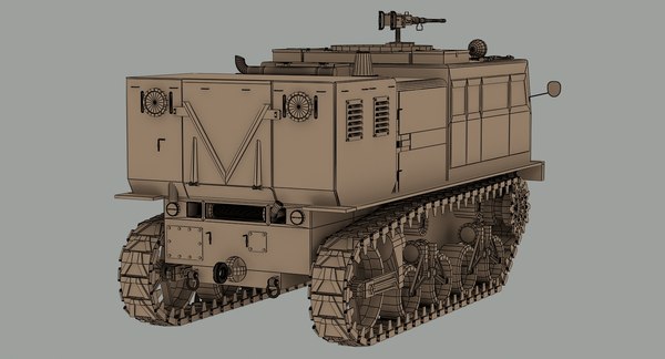 military m4 highspeed tractor 3d max