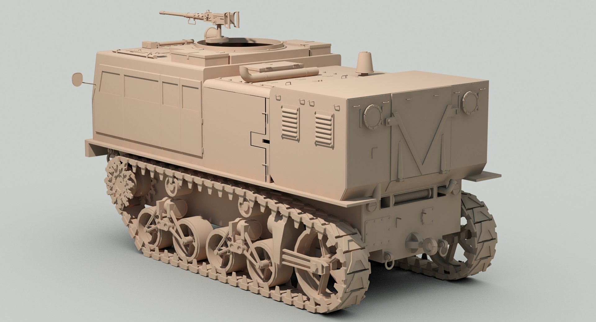 Military M4 Highspeed Tractor 3d Max