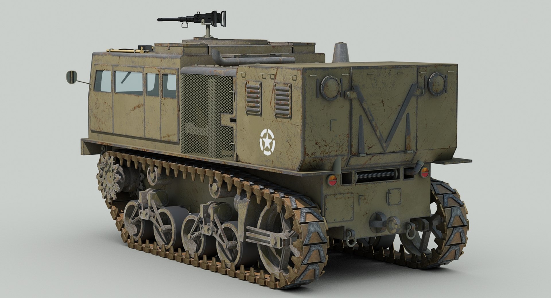 Military M4 Highspeed Tractor 3d Max