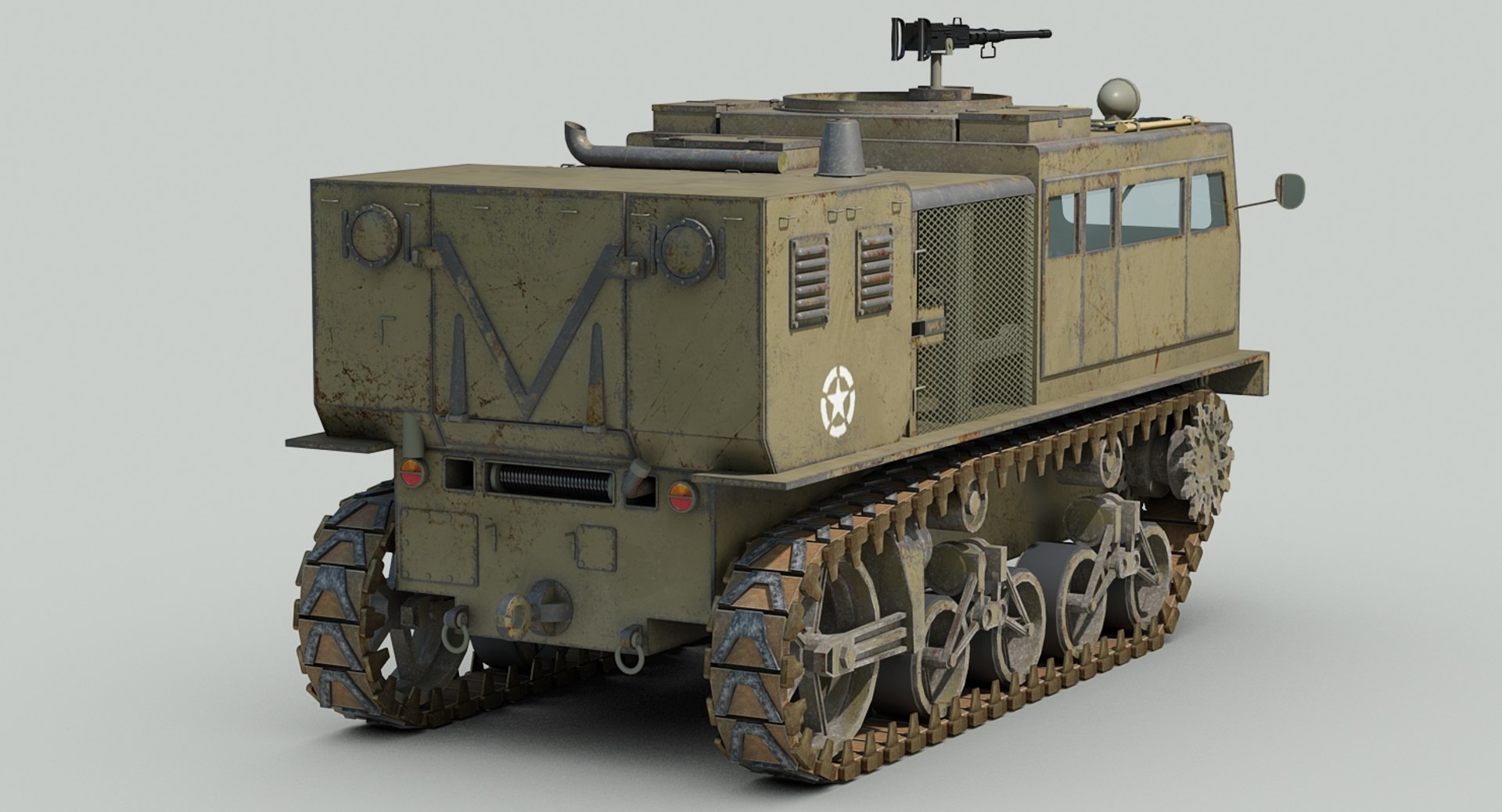 Military M4 Highspeed Tractor 3d Max