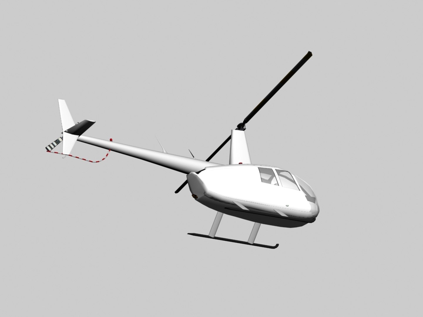 Robinson Helicopter R-44 Raven 3d Model