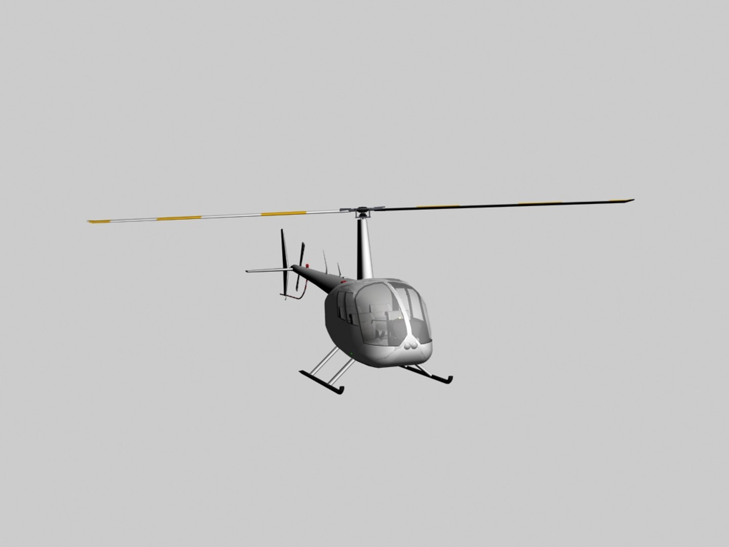 Robinson Helicopter R-44 Raven 3d Model