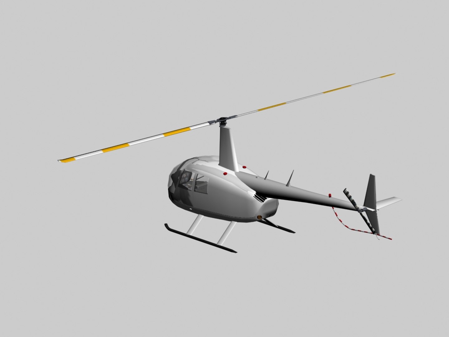 Robinson Helicopter R-44 Raven 3d Model