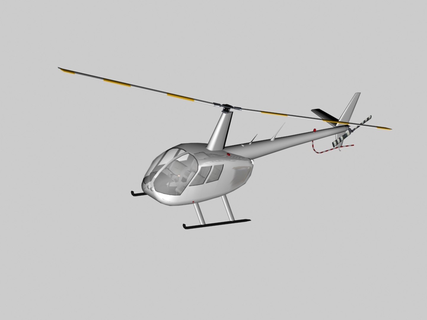 Robinson Helicopter R-44 Raven 3d Model