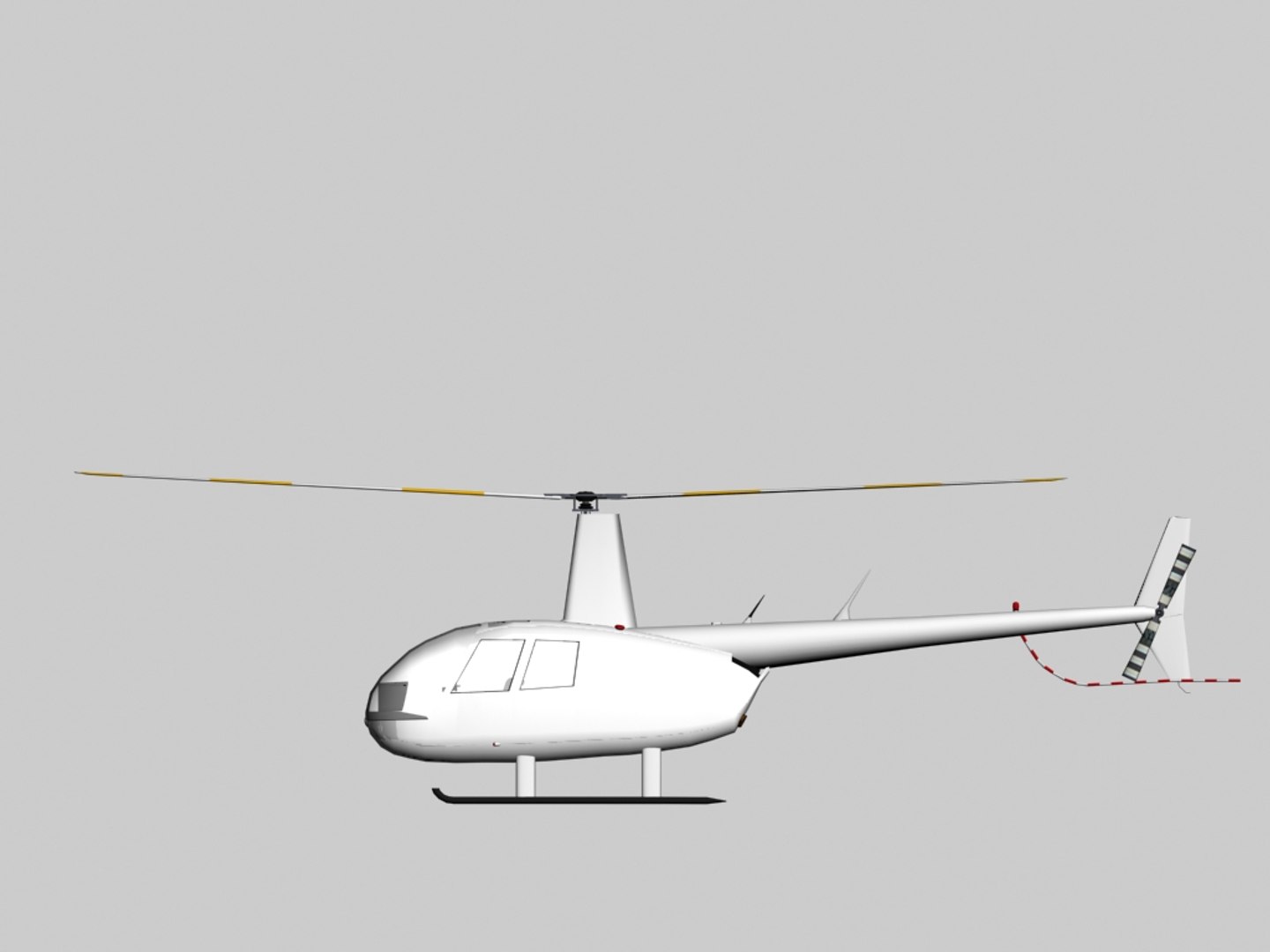 Robinson Helicopter R-44 Raven 3d Model