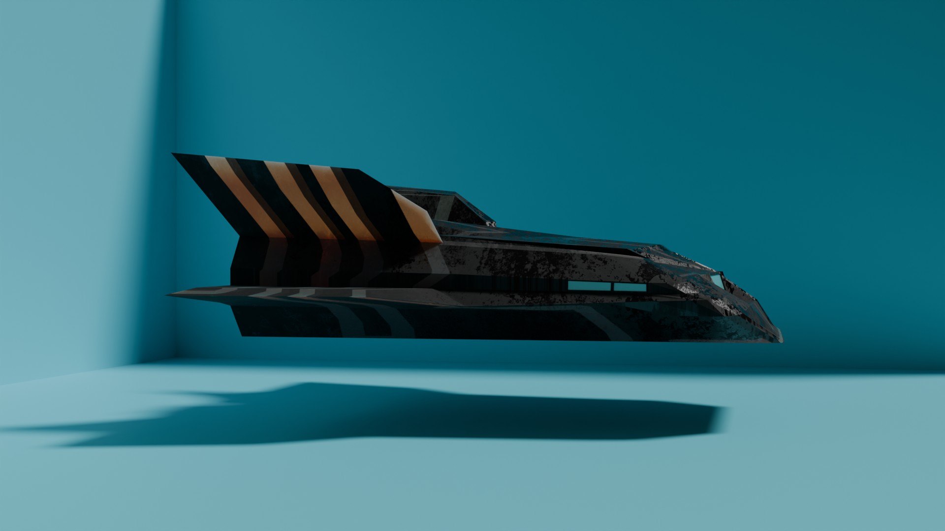 A Spaceship With A Flat And Wide Shape 3D Model - TurboSquid 2343620