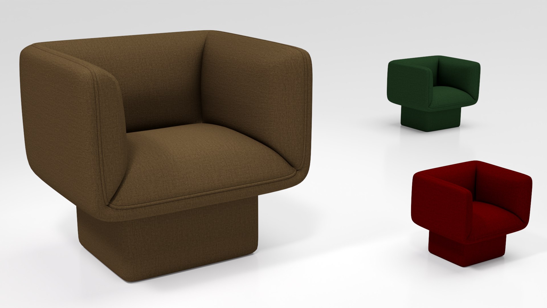 BLOCK LOUNGE CHAIR BY MUT DESIGN 3D Model - TurboSquid 2136215