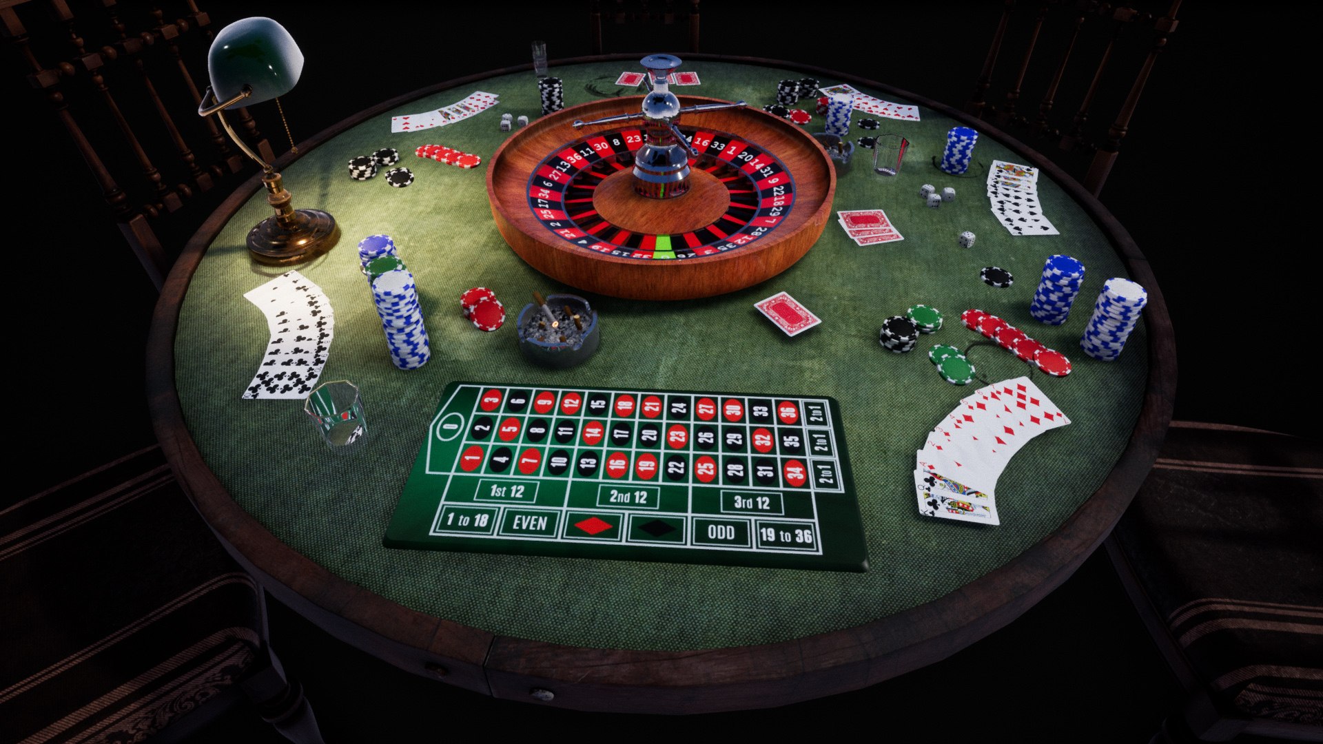 Gambling Table I 100 Variations Model - TurboSquid 1984301