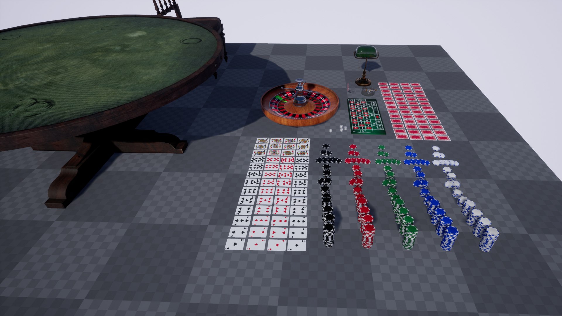 Gambling Table I 100 Variations Model - TurboSquid 1984301