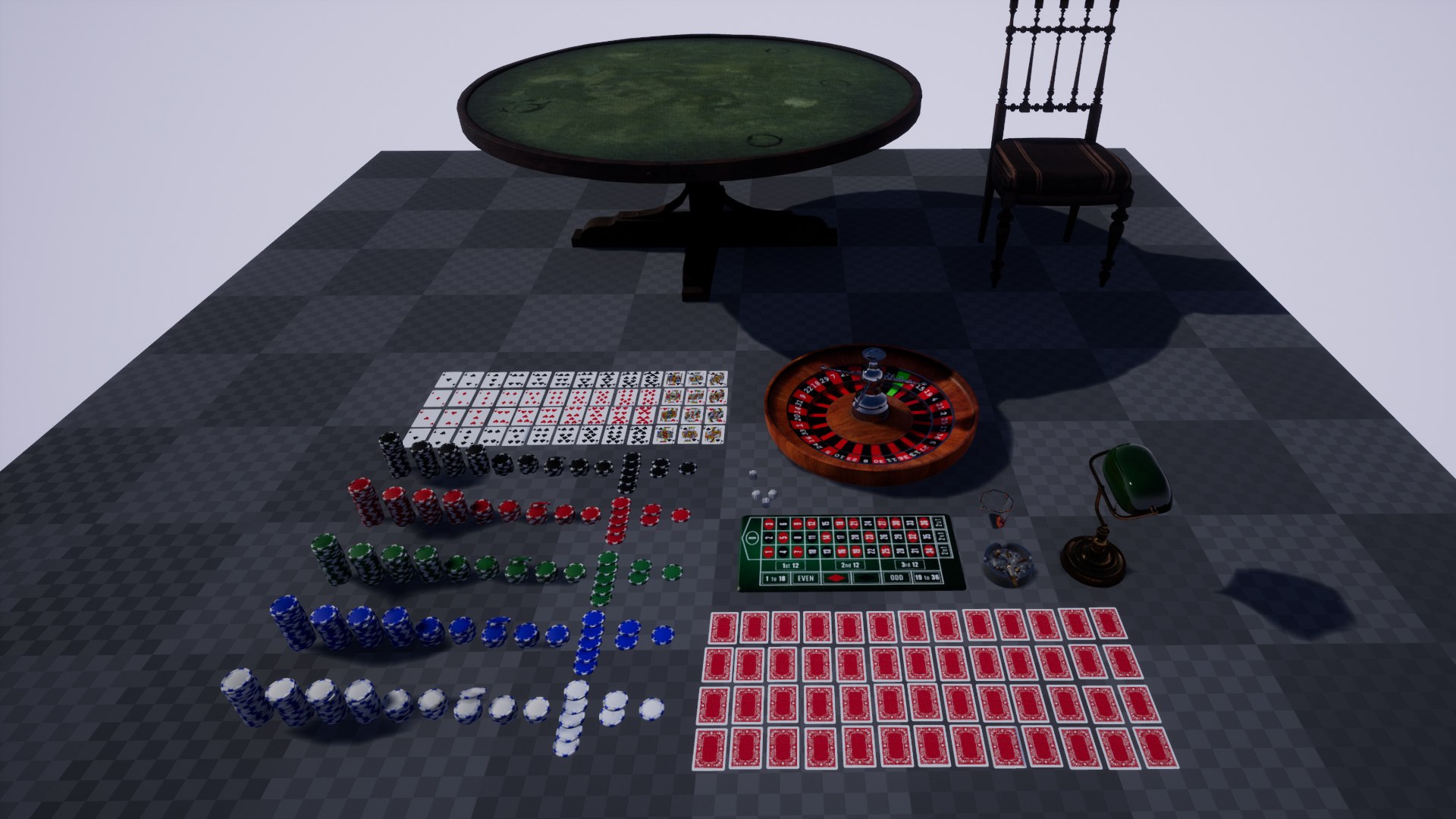 Gambling Table I 100 Variations Model - TurboSquid 1984301