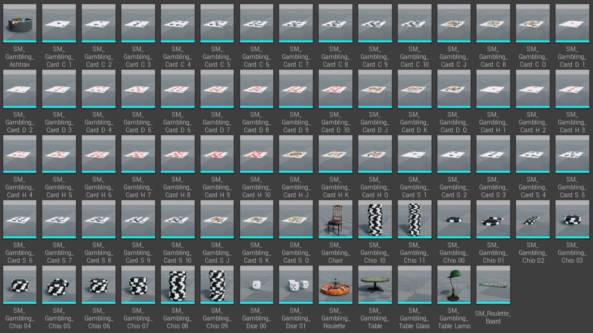 Gambling Table I 100 Variations Model - TurboSquid 1984301