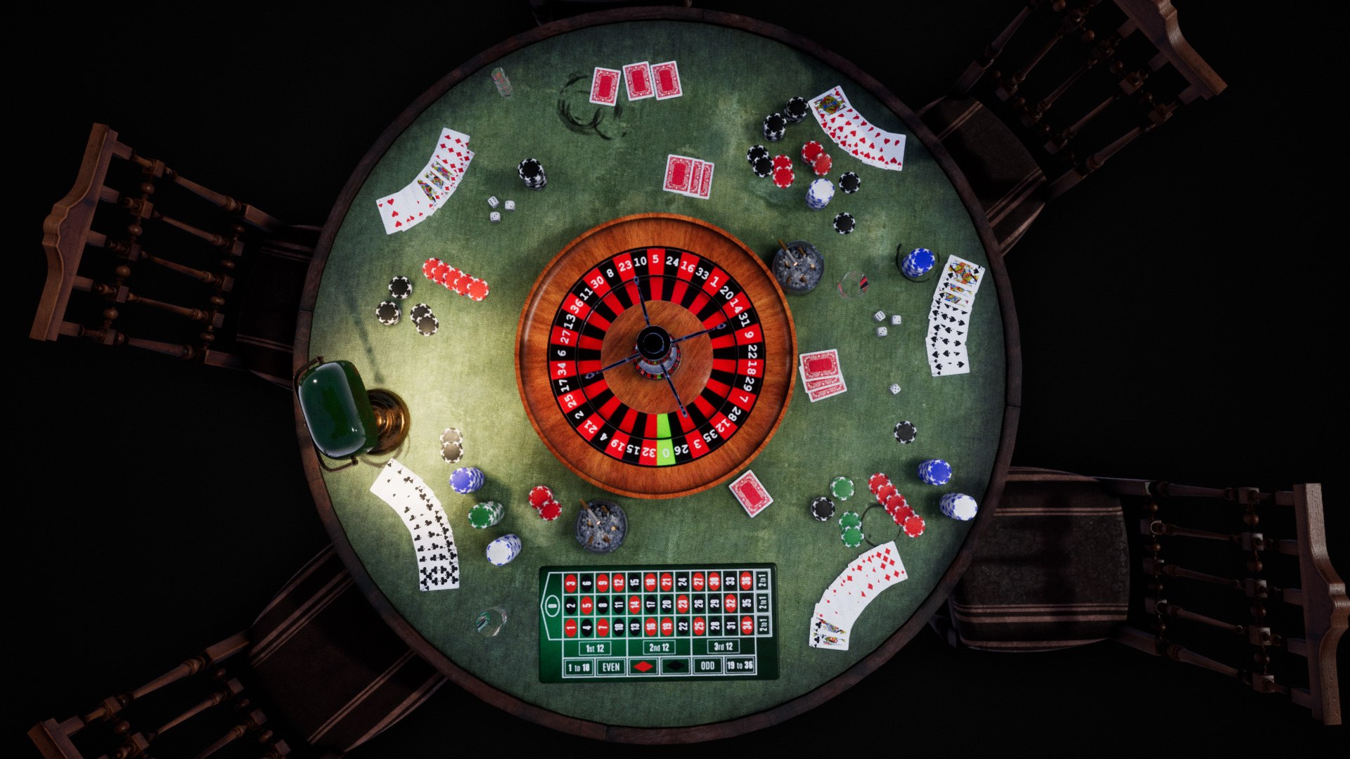 Gambling Table I 100 Variations Model - TurboSquid 1984301