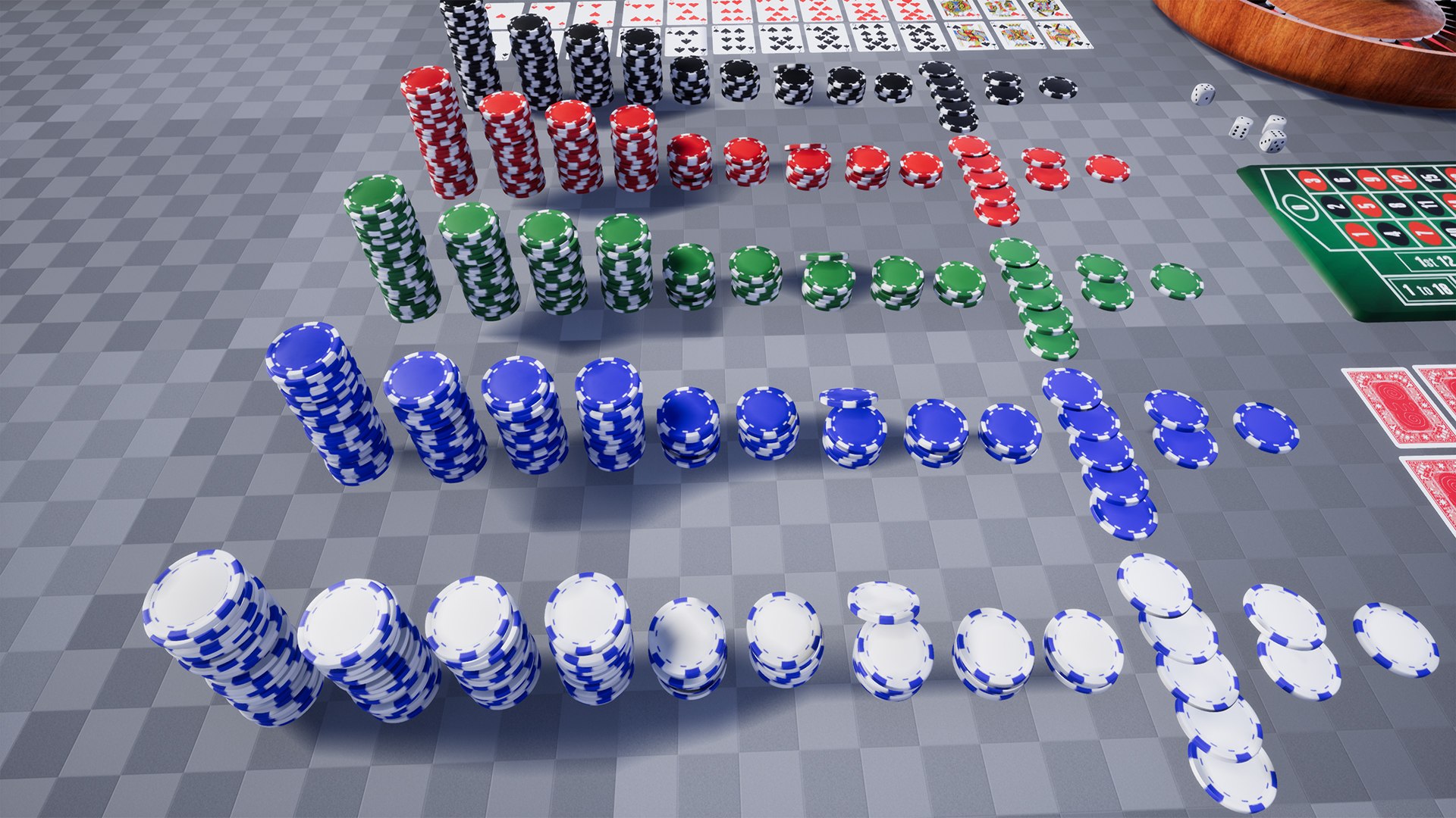 Gambling Table I 100 Variations Model - TurboSquid 1984301