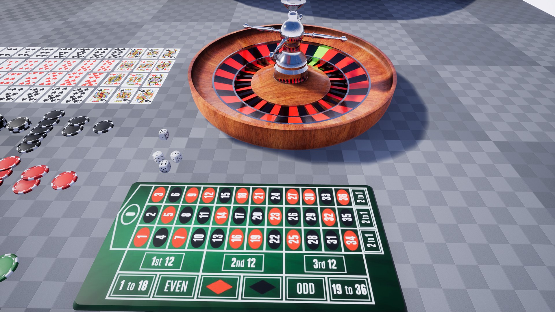 Gambling Table I 100 Variations Model - TurboSquid 1984301