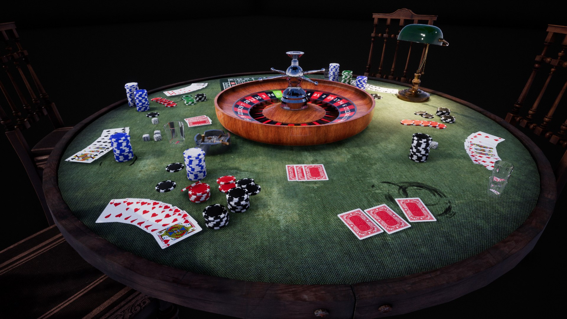 Gambling Table I 100 Variations Model - TurboSquid 1984301