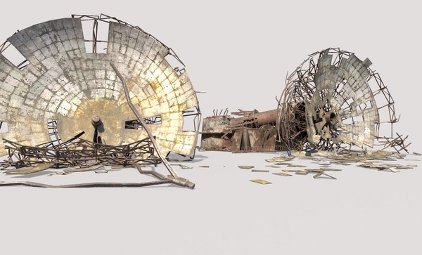 Destroyed Radars-Satellite Dishes 3D - TurboSquid 1843202
