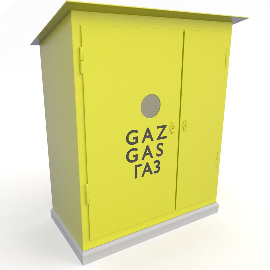 3D Natural Gas Meter Box 4 model - TurboSquid 1752162