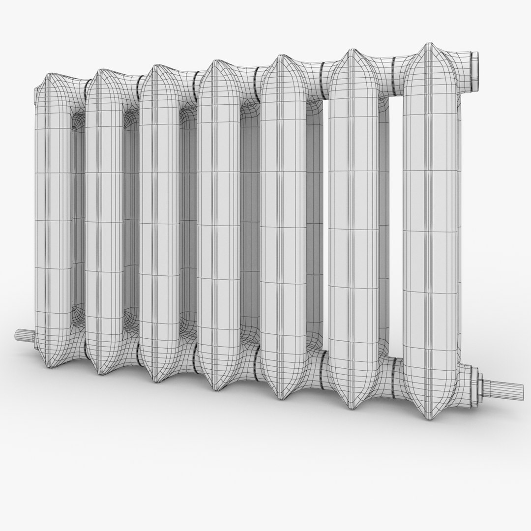 3d modern radiator