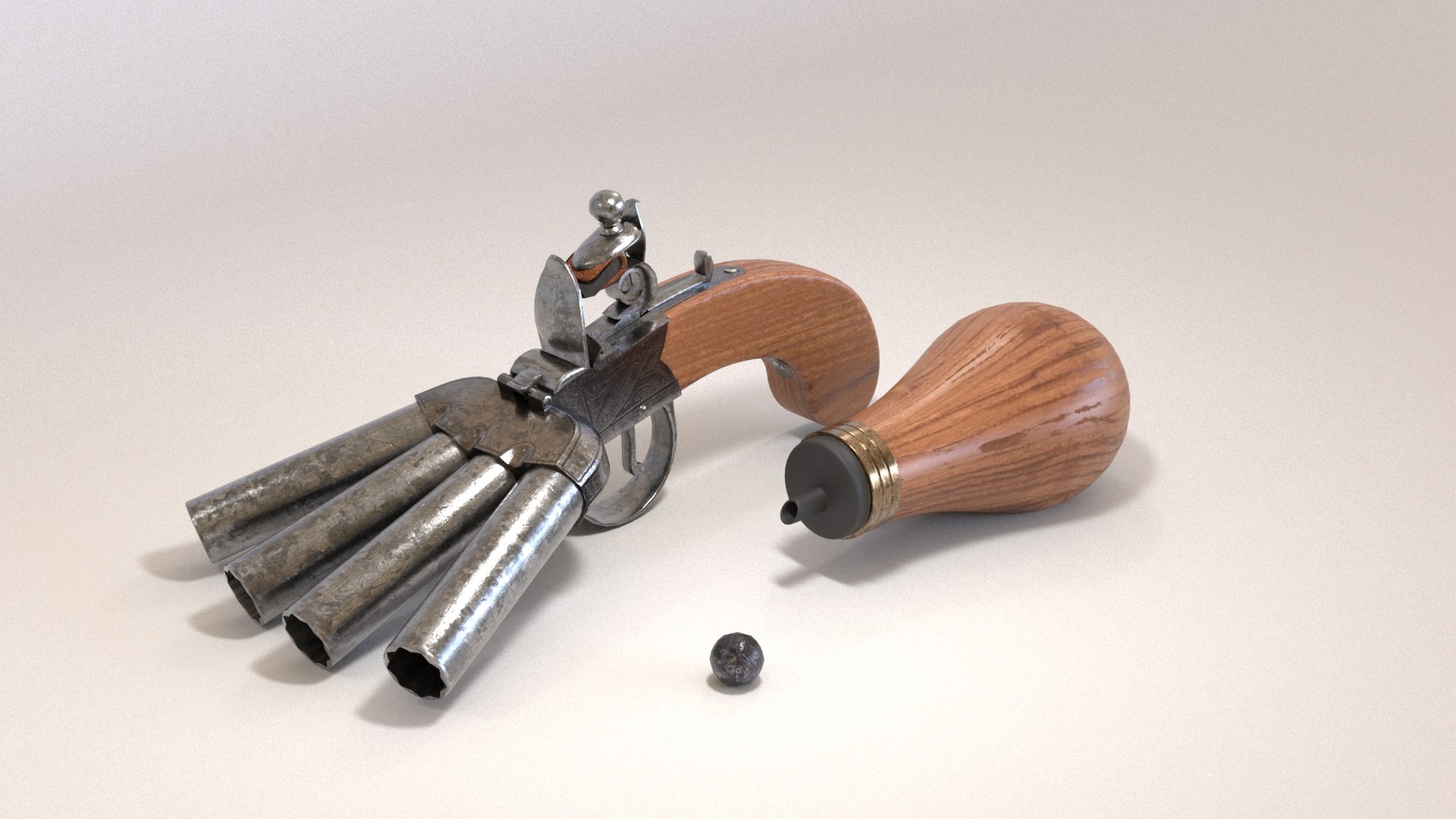 3D Pistol Musket - TurboSquid 1576154