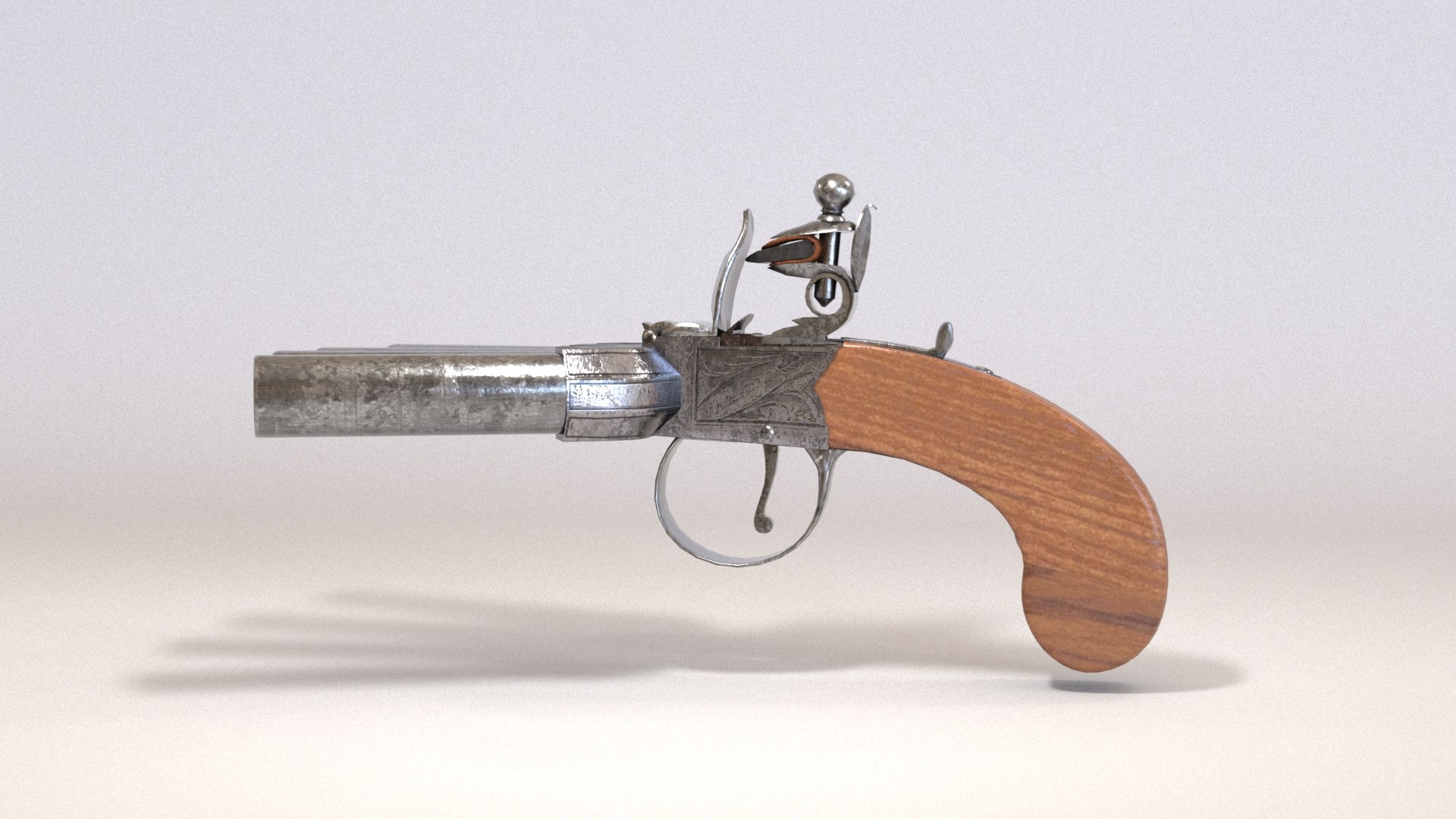 3D Pistol Musket - TurboSquid 1576154