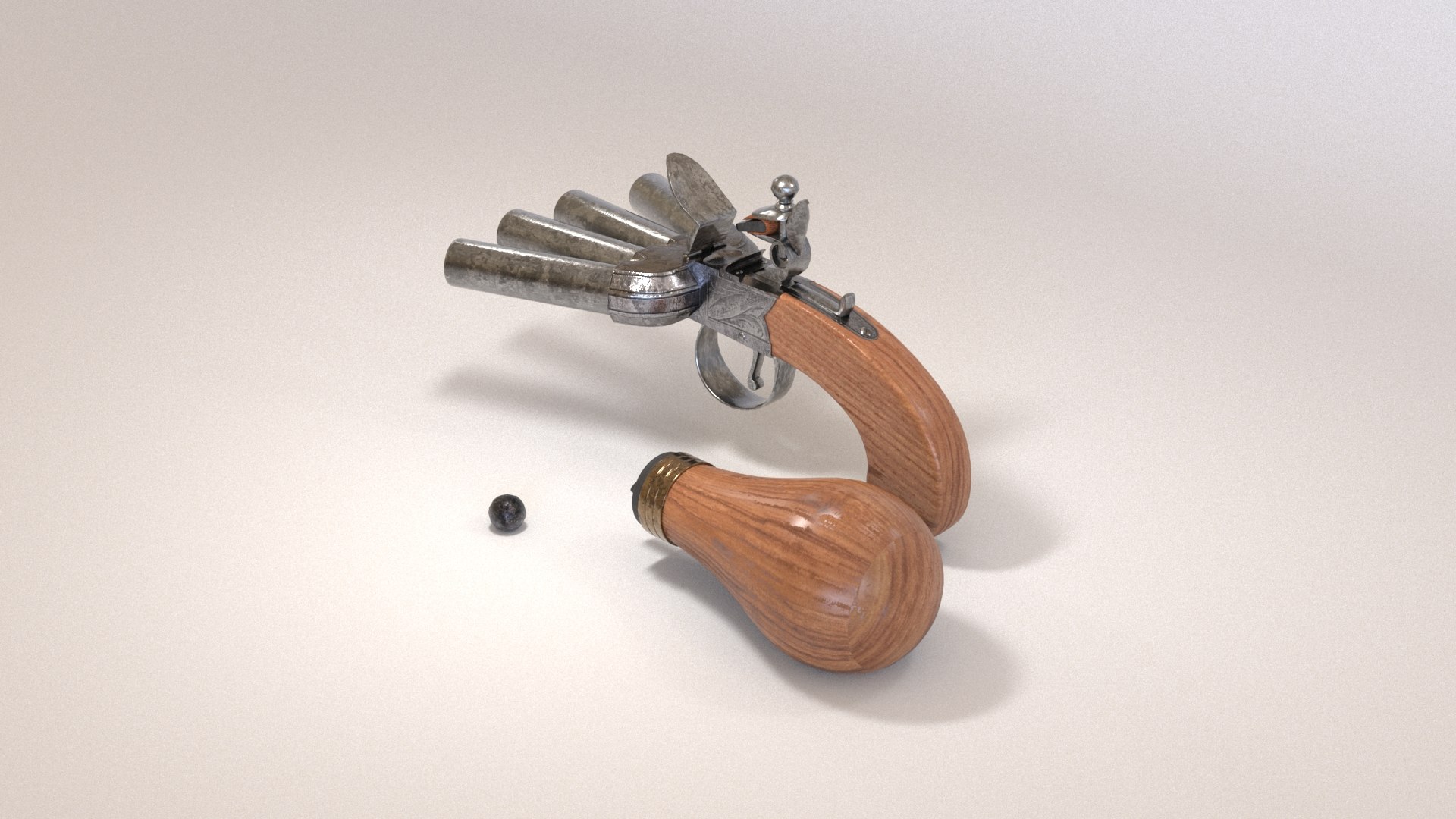 3D Pistol Musket - TurboSquid 1576154
