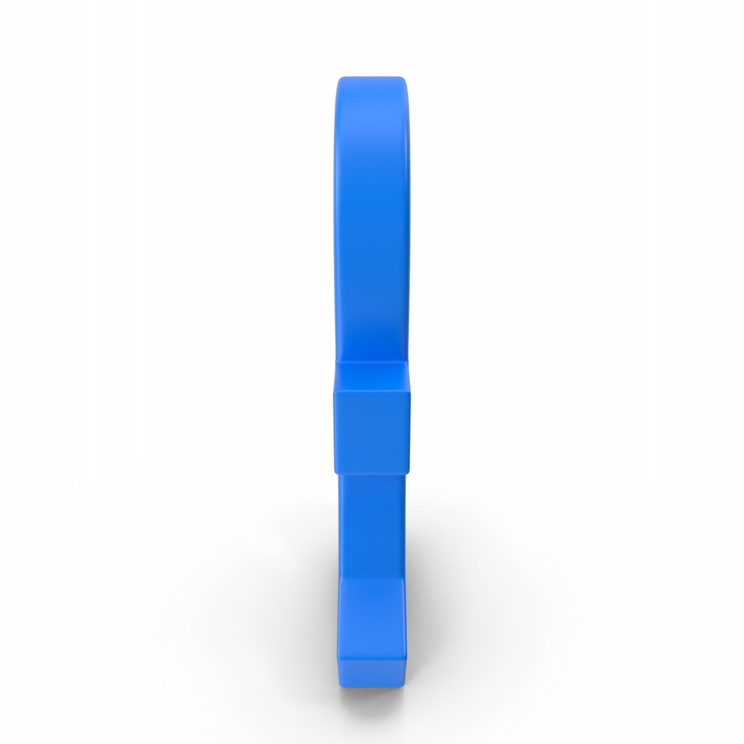 GBP Symbol Blue 3D - TurboSquid 2316608