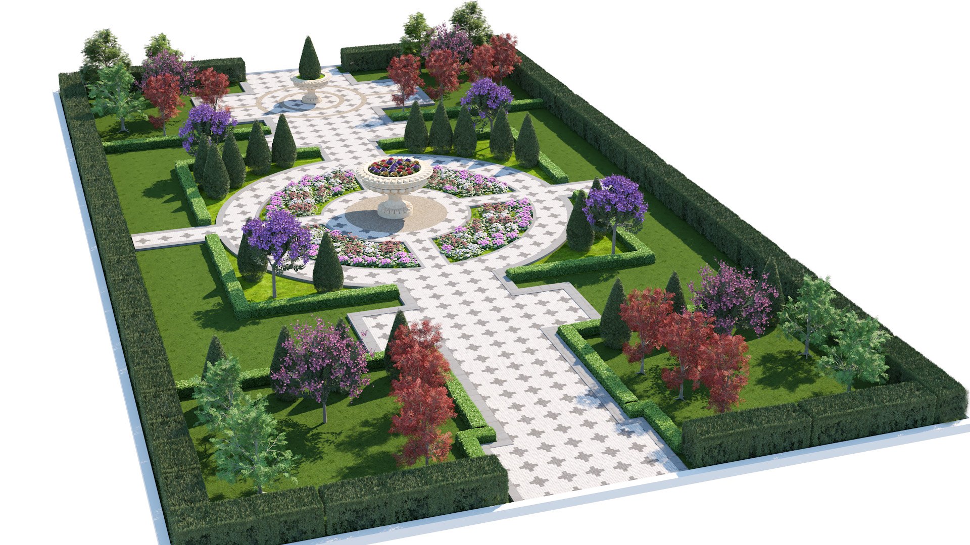 3D Urban Classic Park 3D Model Model - TurboSquid 2503242