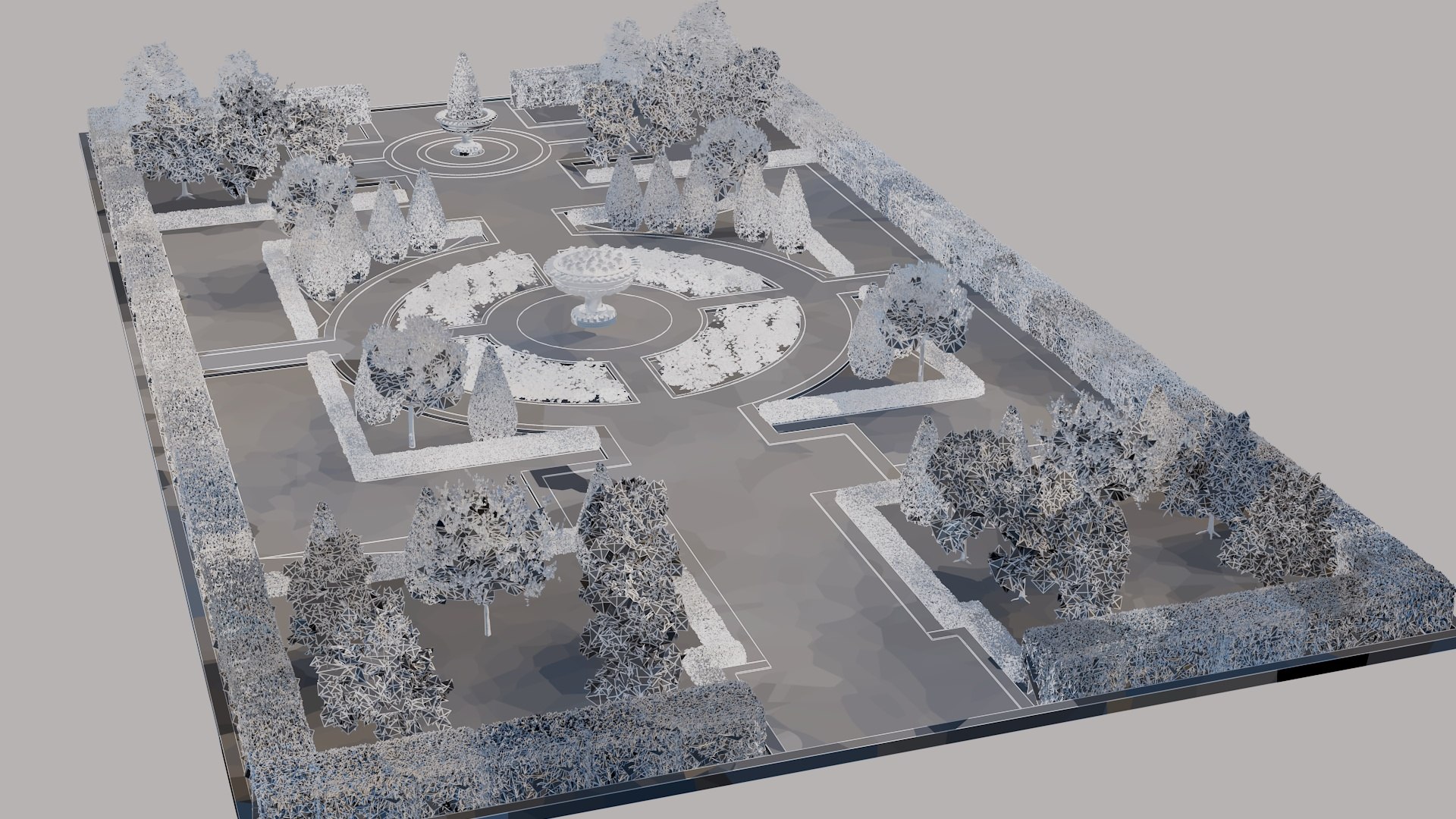 3D Urban Classic Park 3D Model Model - TurboSquid 2503242