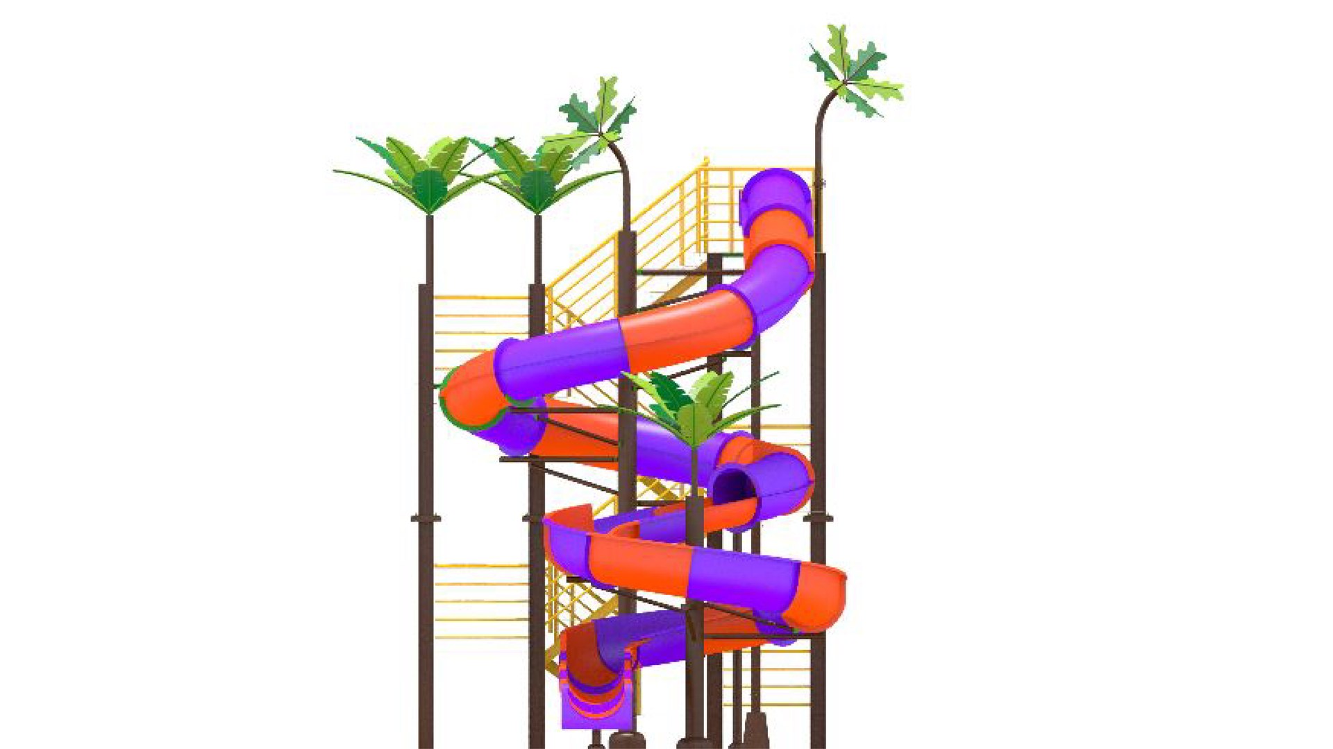 Playground Tornado Slide 3D - TurboSquid 1767911