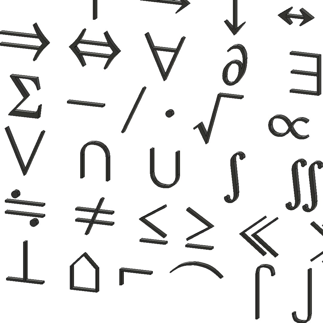 Symbols4 Ms Pmincho Font 3D Model - TurboSquid 1191690