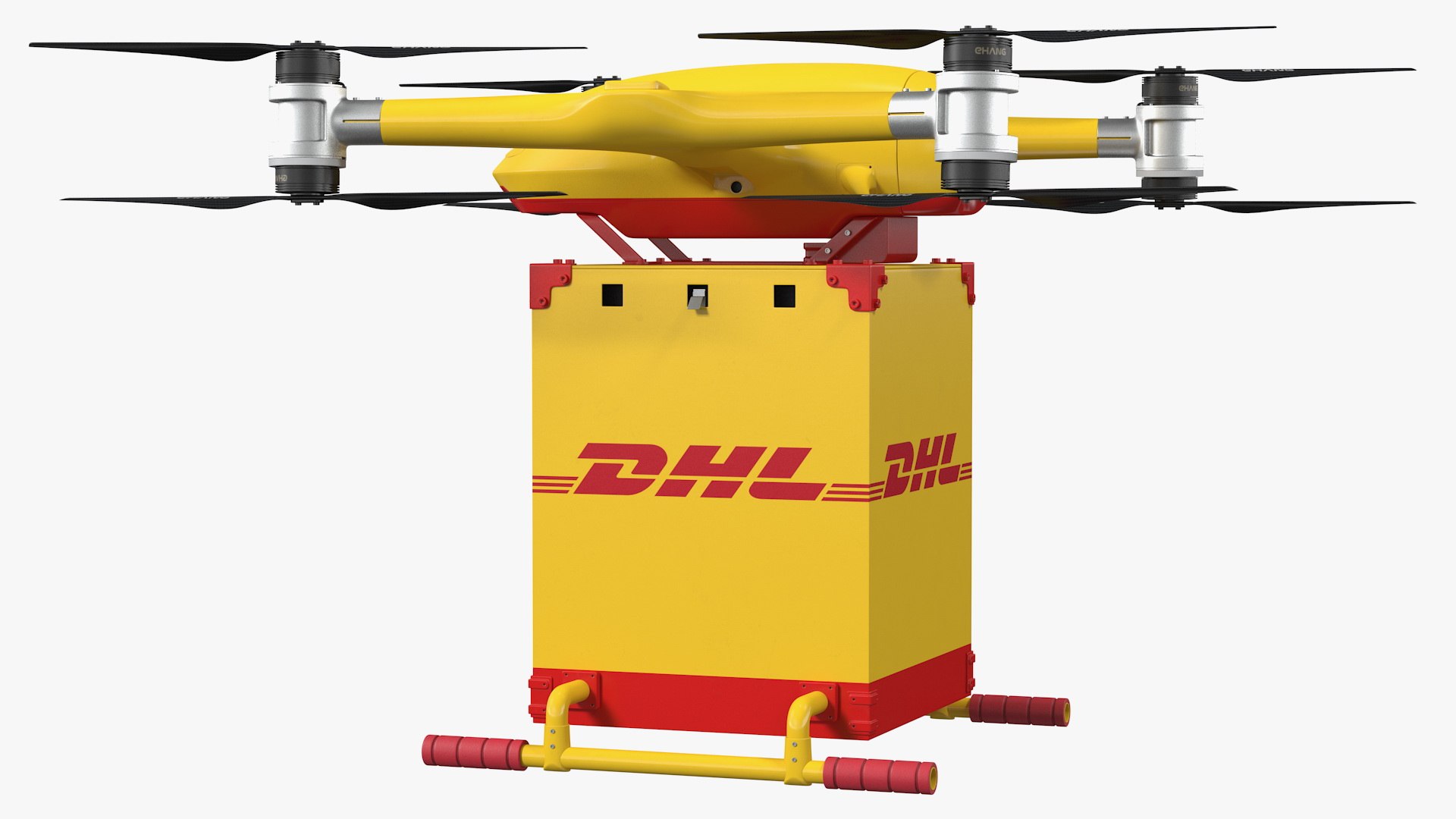 3D quadcopter dhl drone delivery model - TurboSquid 1604589