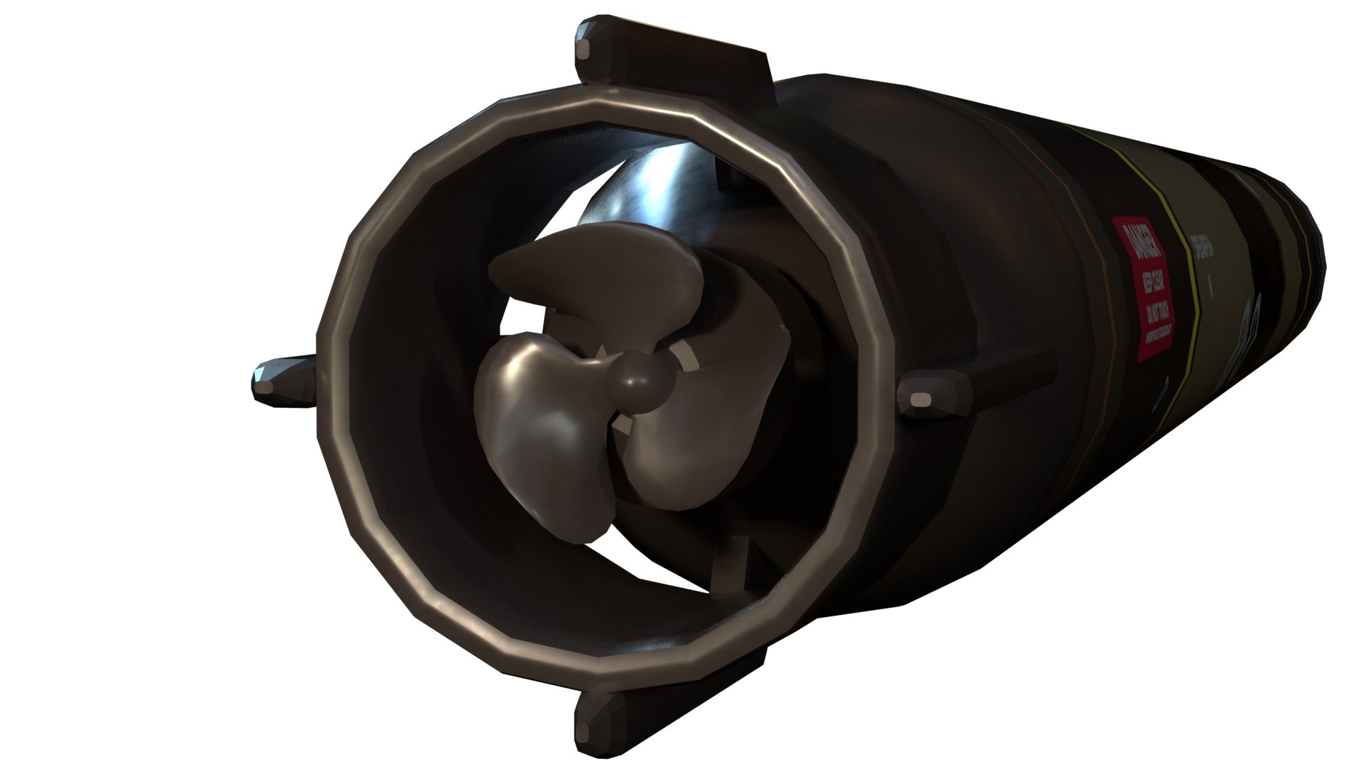 Spearfish torpedo model - TurboSquid 2152869