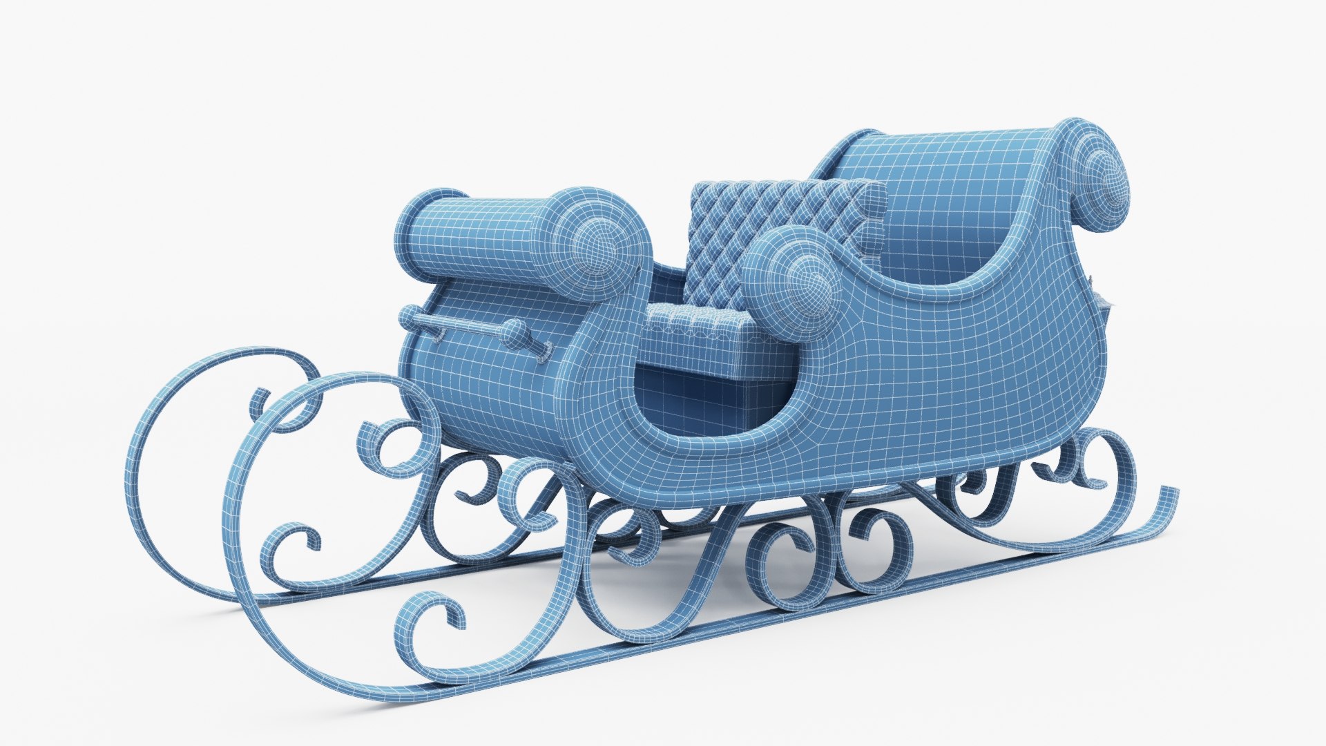 Santa Claus Sleigh 3D Model - TurboSquid 1480833