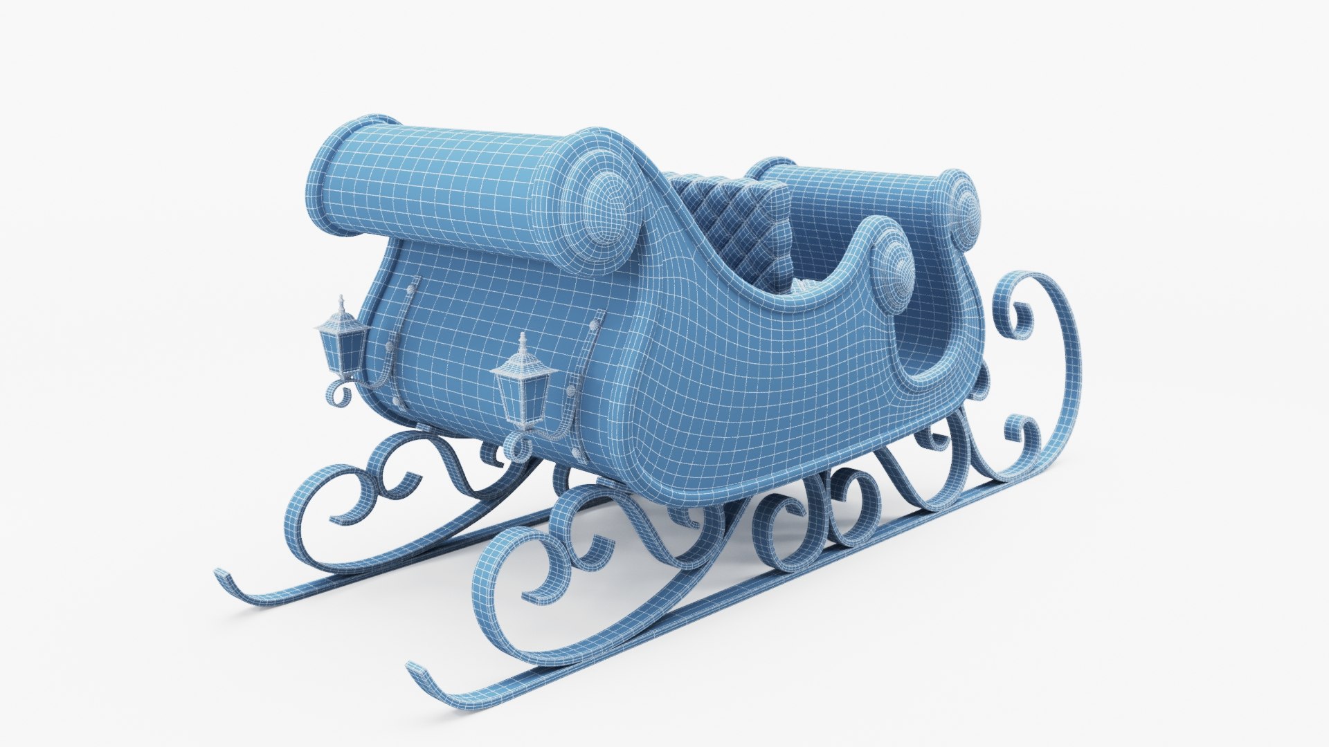 Santa Claus Sleigh 3D Model - TurboSquid 1480833
