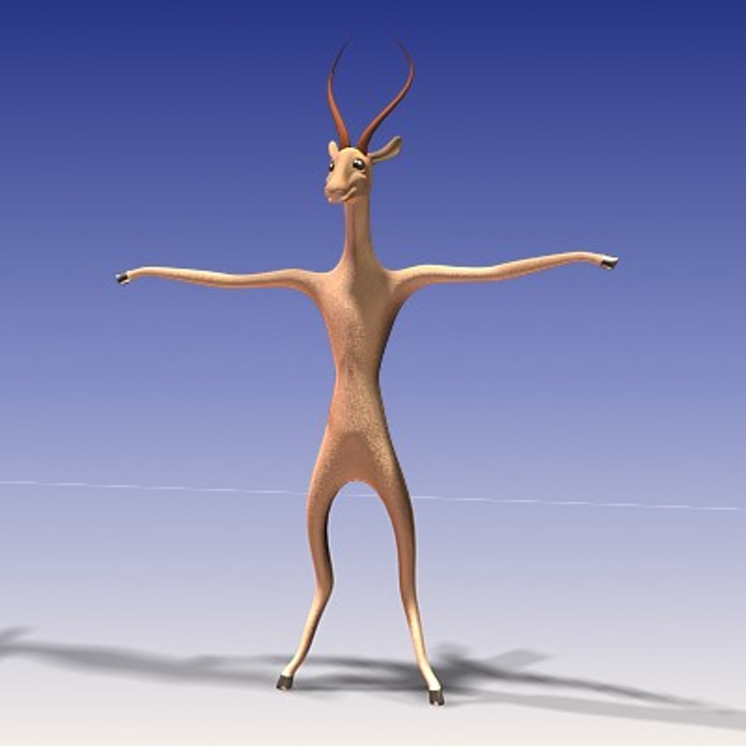 Gazelle Character 3d Max