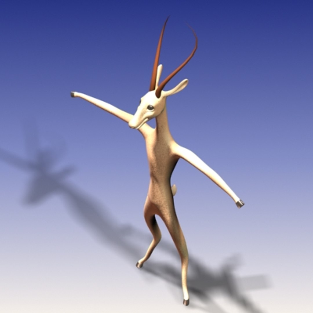 Gazelle Character 3d Max