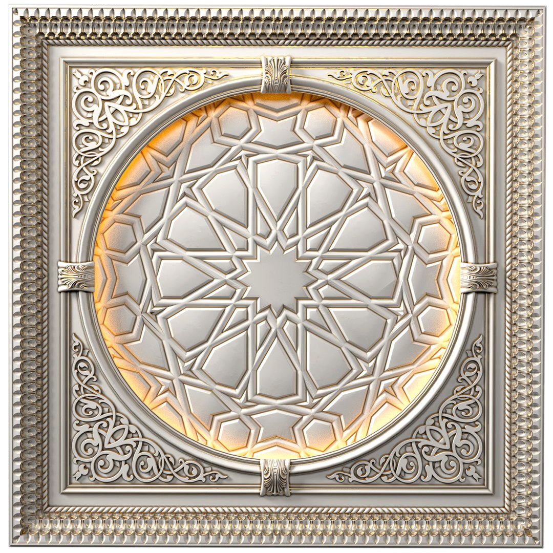 3D Arabic Oriental Classic Ceiling 3D model model - TurboSquid 1972794
