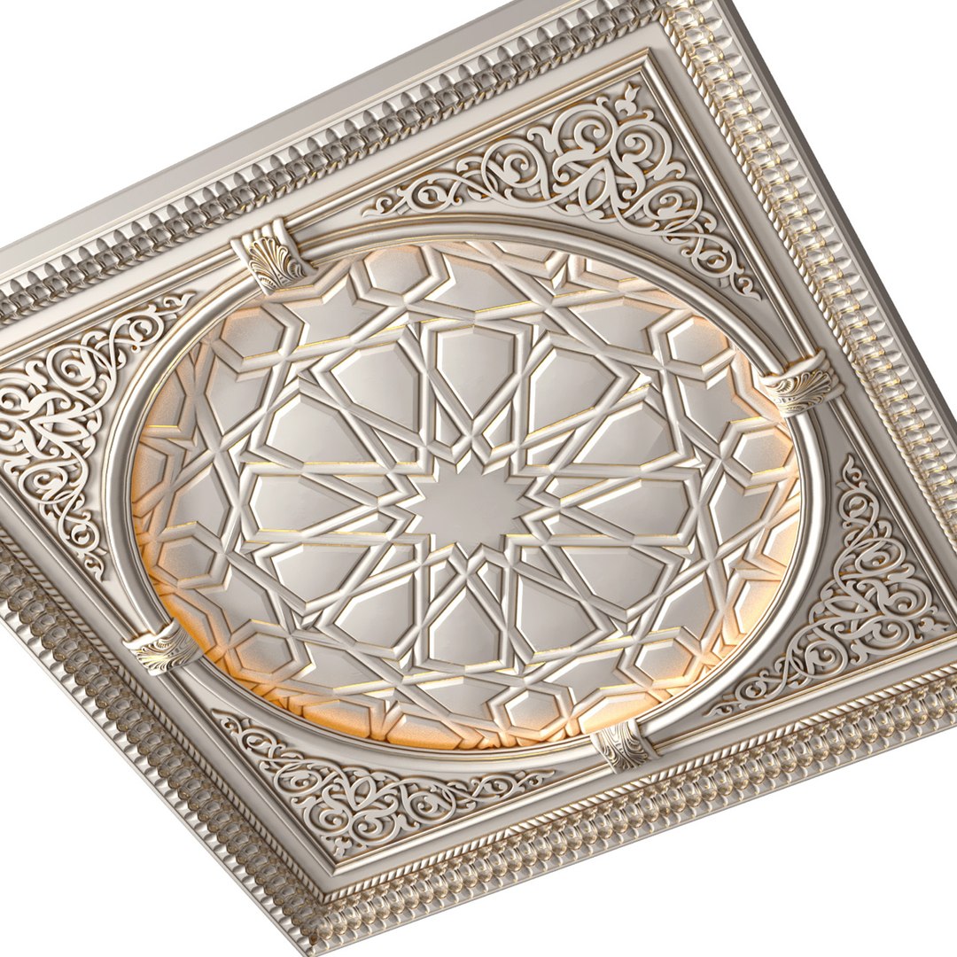 3D Arabic Oriental Classic Ceiling 3D model model - TurboSquid 1972794