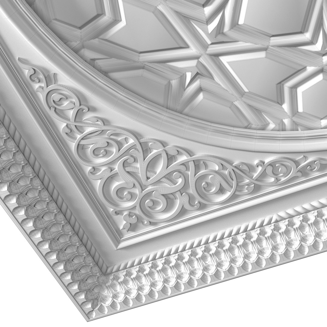 3D Arabic Oriental Classic Ceiling 3D model model - TurboSquid 1972794