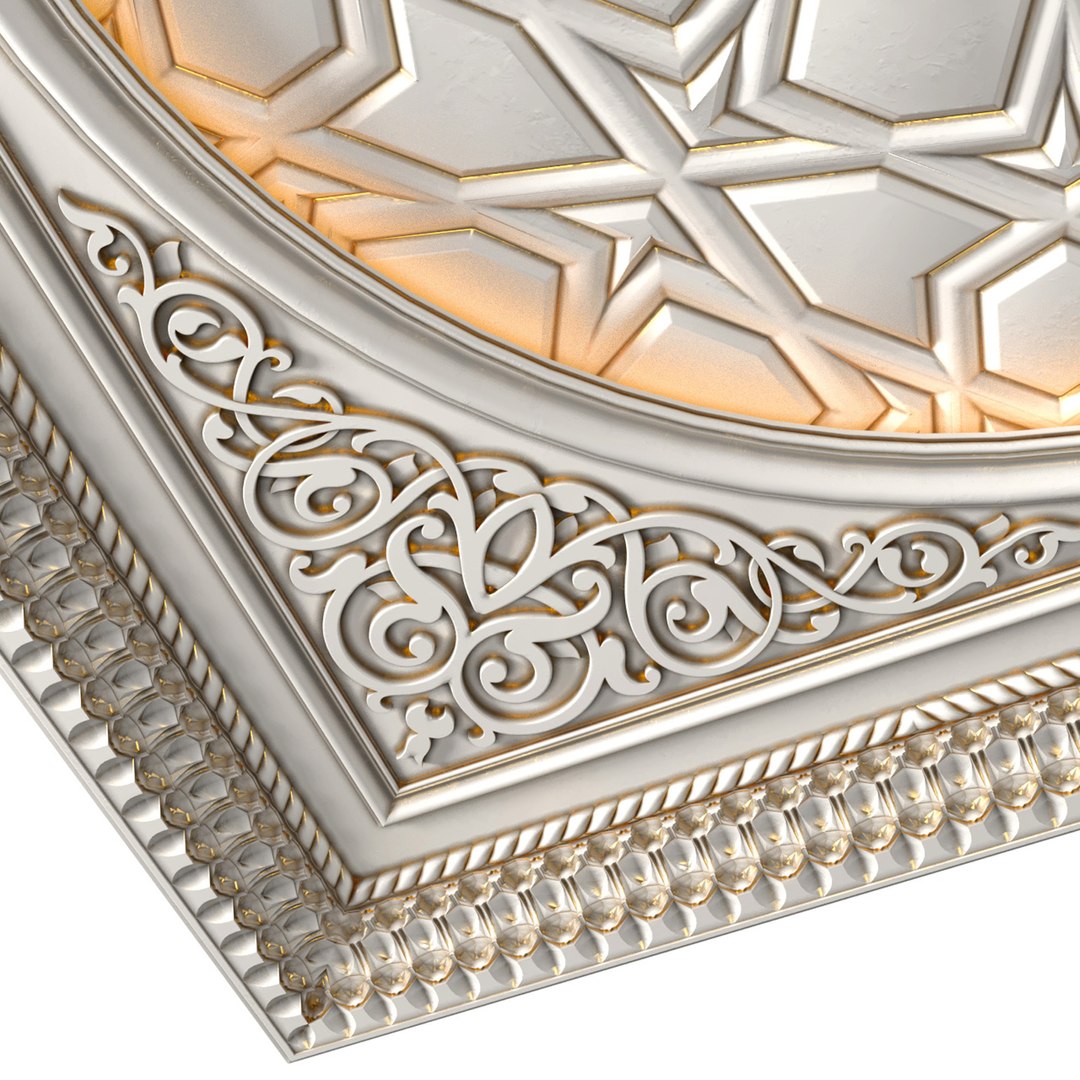 3D Arabic Oriental Classic Ceiling 3D model model - TurboSquid 1972794