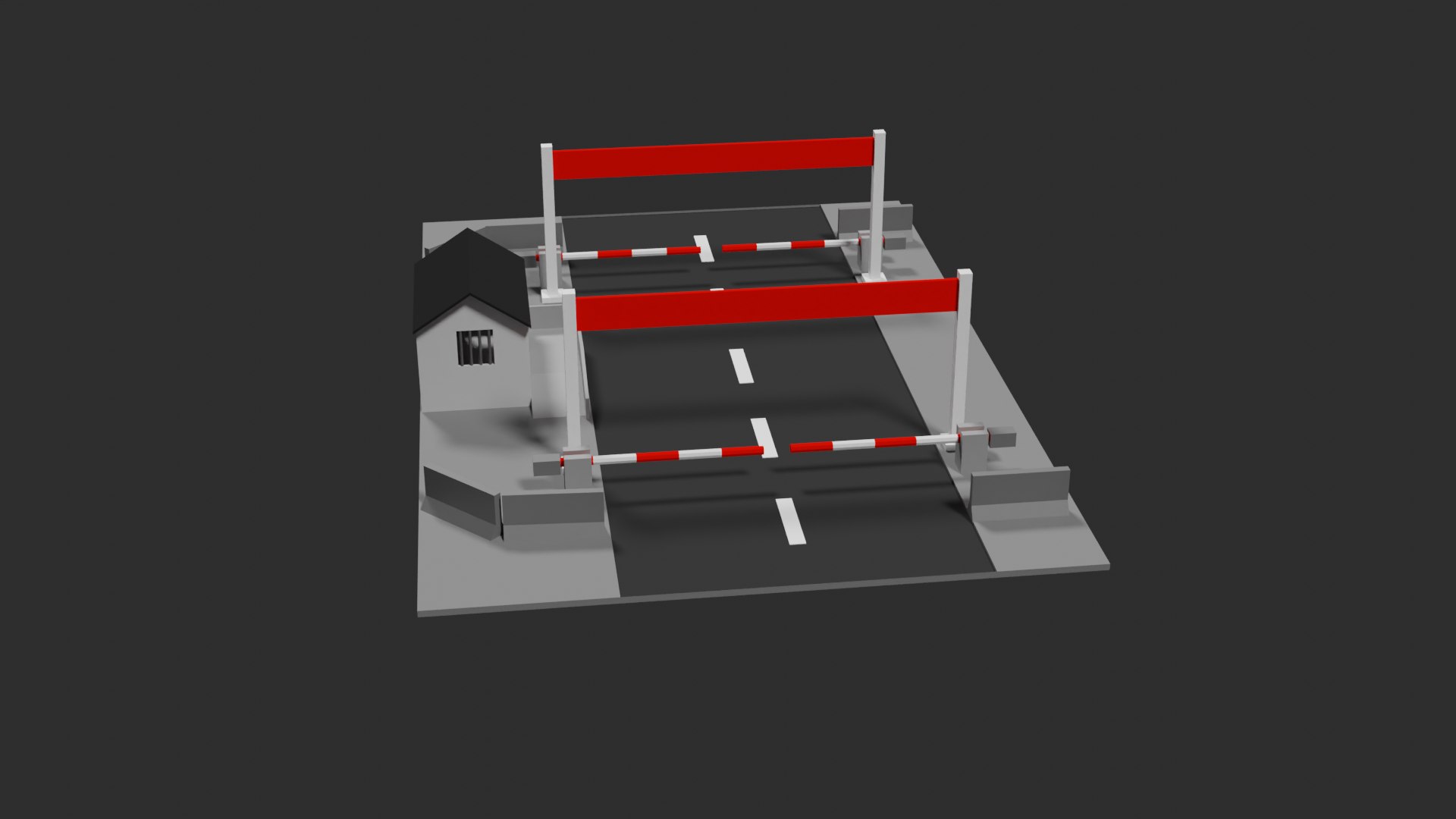 Lowpoly Border Post 3D model - TurboSquid 1863203