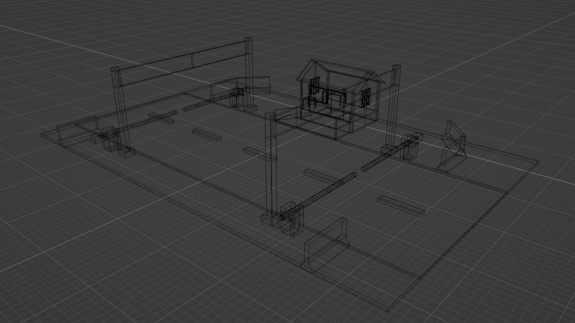 Lowpoly Border Post 3D model - TurboSquid 1863203
