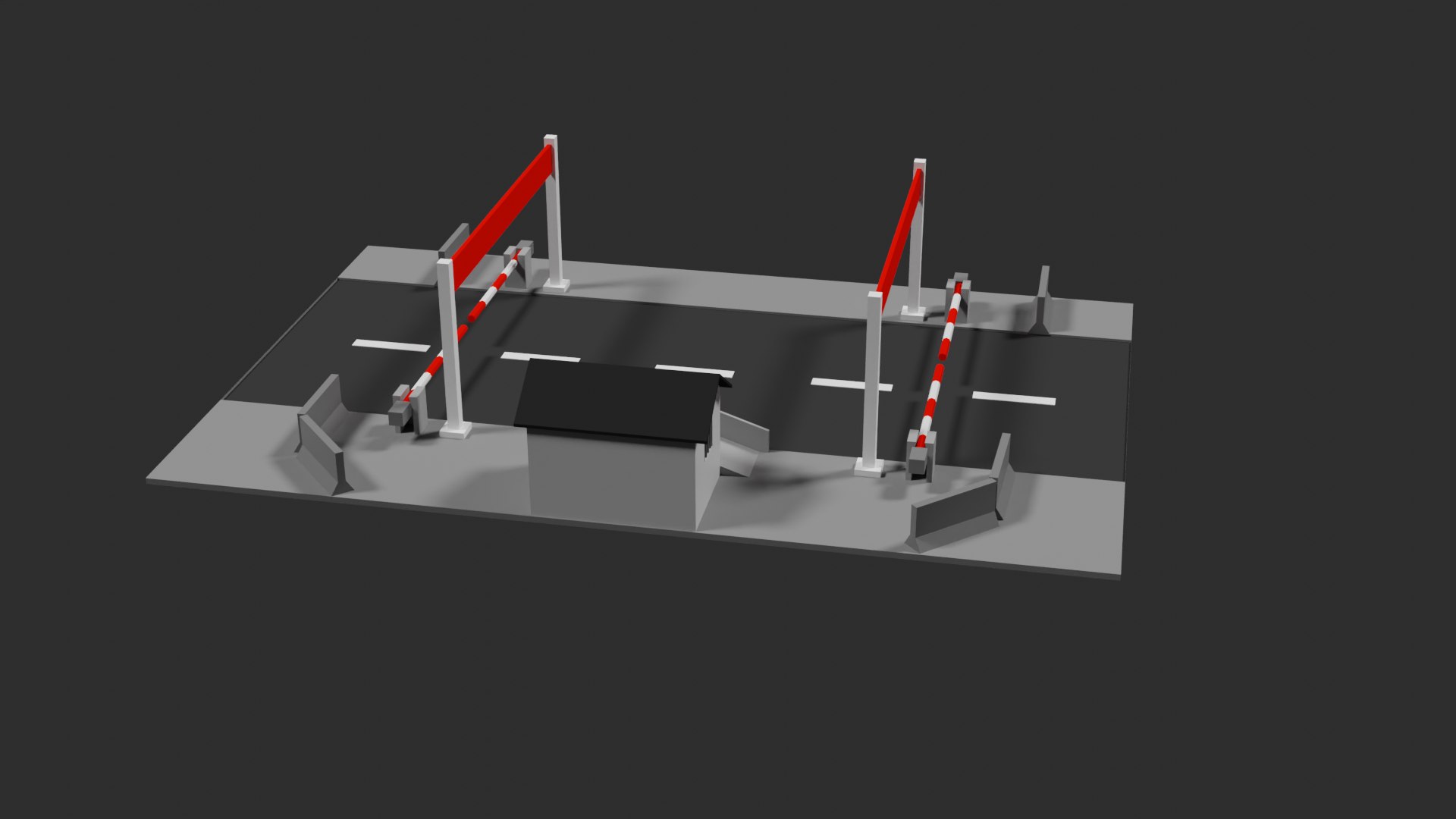 Lowpoly Border Post 3D model - TurboSquid 1863203